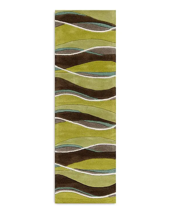 Kas Eternity Landscapes Runner Area Rug, 2'3 X 7'6 - Lime