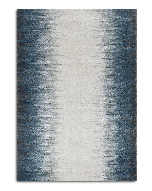Kas Landscapes Ombre Area Rug, 5'3x 7'7 - Ivory/blue