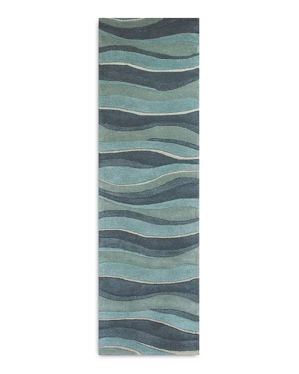 Kas Eternity Landscapes Runner Area Rug, 2'3 X 7'6 - Ocean