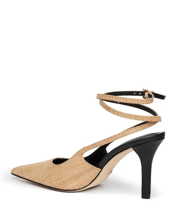 Paige Sawyer Ankle Wrap Pointed Toe Pumps