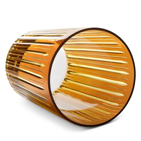 L'Objet Prism Highball Glasses, Set Of 4 - Amber