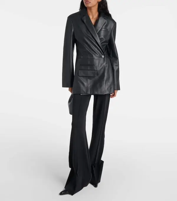 Jacquemus La Veste Tibau Cuir Leather Blazer