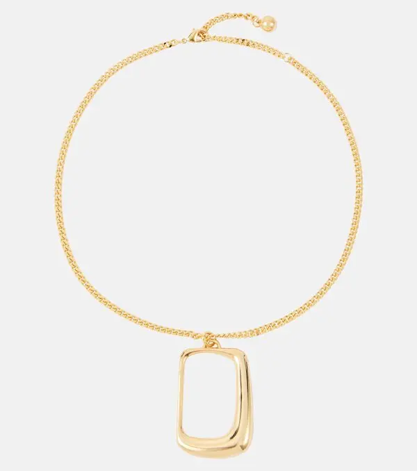 Jacquemus Le Collier Ovalo Pendant Necklace - Gold