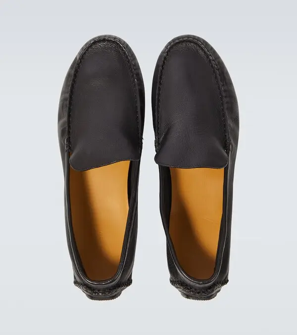 THE ROW Lucca Leather Loafers