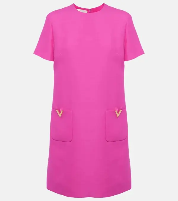 Valentino Garavani Vgold Crepe Couture Minidress