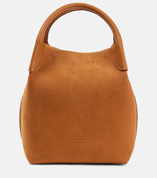 Loro Piana Bale Small Leather Tote Bag - Brown