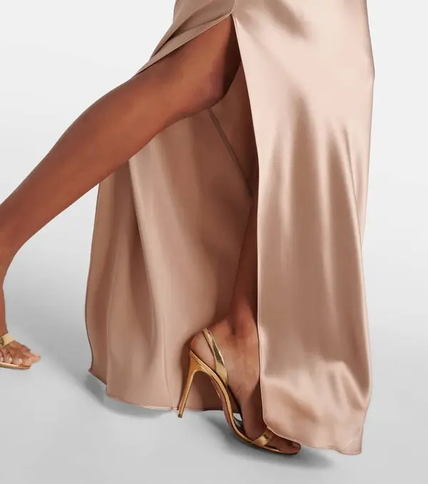 Max Mara Opera One-shoulder Silk Satin Gown