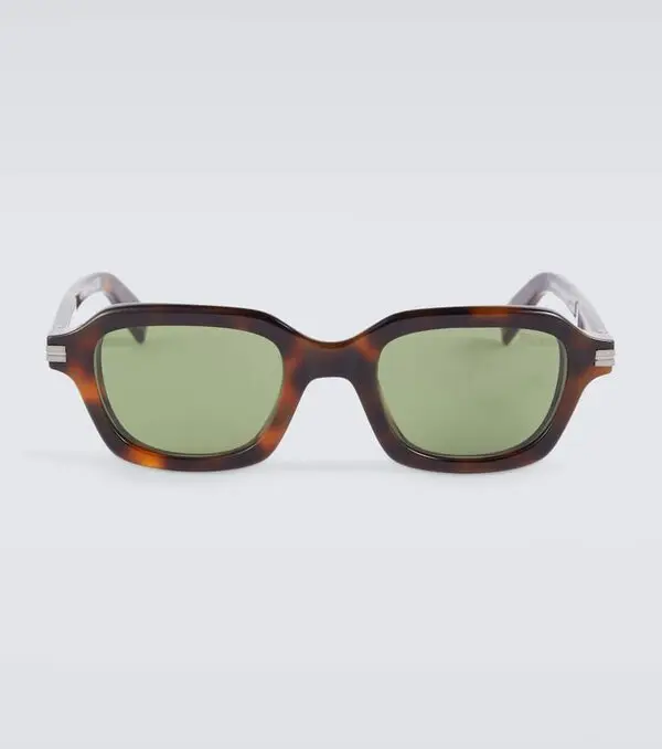 Zegna Rectangular Sunglasses - Brown