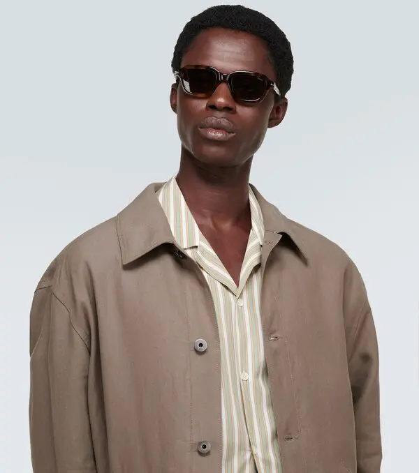 Zegna Rectangular Sunglasses
