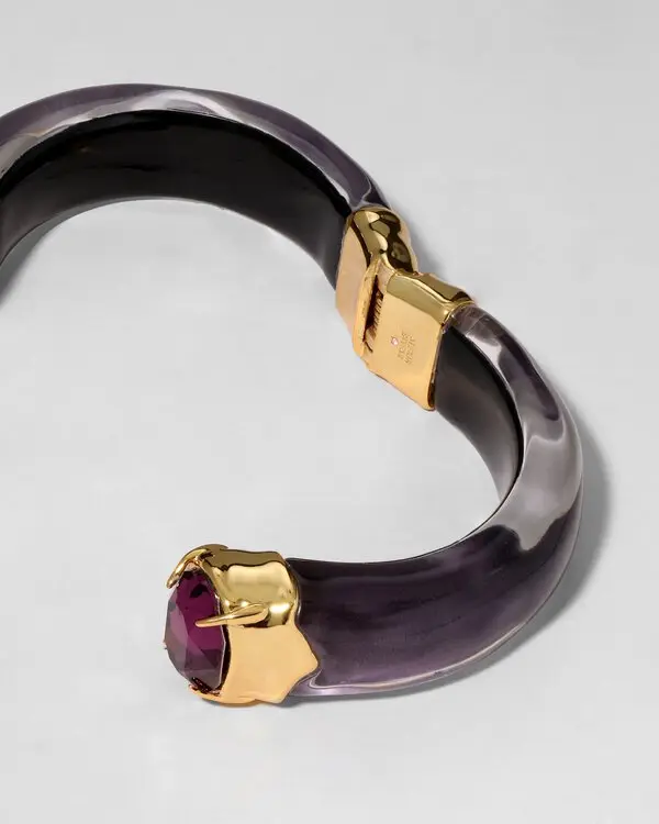 Alexis Bittar Bonbon Crystal Lucite Hinge Bracelet - Fig