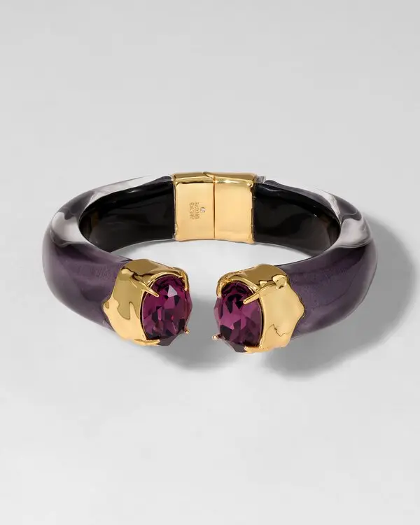 Alexis Bittar Bonbon Crystal Lucite Hinge Bracelet - Fig