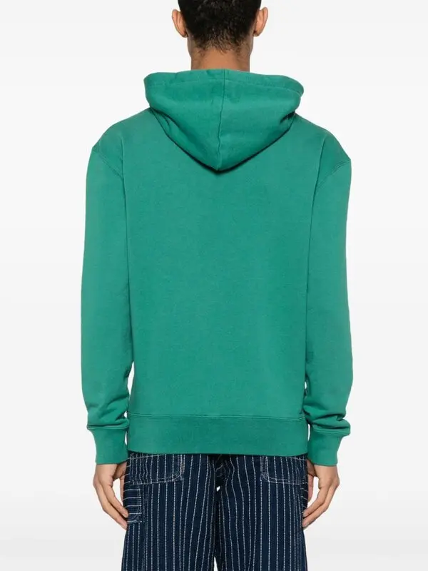 Maison Kitsuné Fox Head Cotton Hoodie - Green