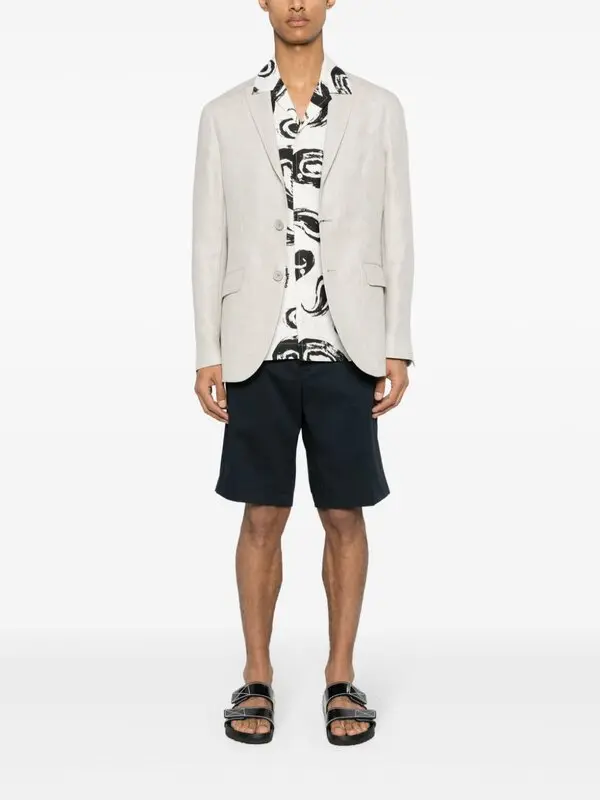 Etro Pegaso Embroidery Shorts - Blue