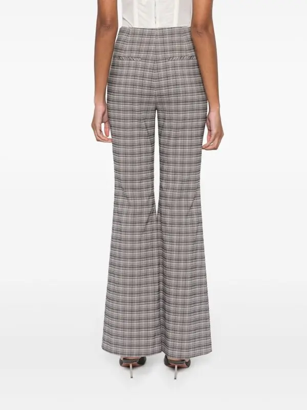 Remain Birger Christensen Checked Flared Trousers