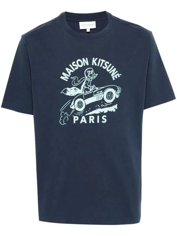 Maison Kitsuné Racing Fox Cotton T-shirt