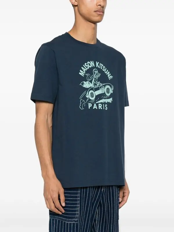 Maison Kitsuné Racing Fox Cotton T-shirt