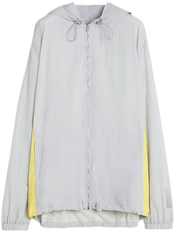 LANVIN X Future Two-tone Zip-up Hoodie - Grey