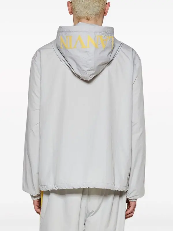 LANVIN X Future Two-tone Zip-up Hoodie - Grey