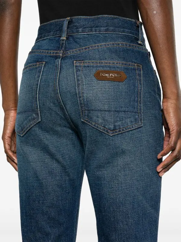 TOM FORD Mid-rise Straight Jeans - Blue