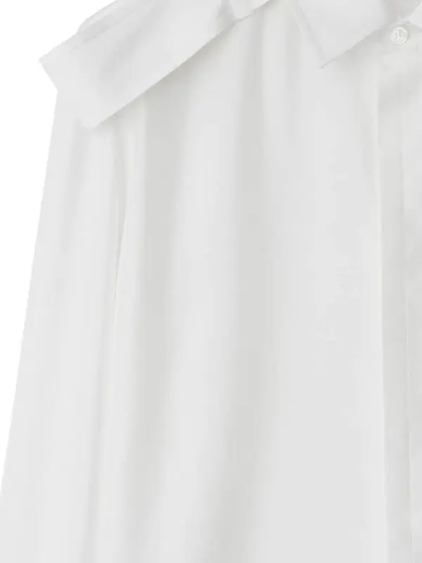 Burberry Long-sleeve Silk Shirt