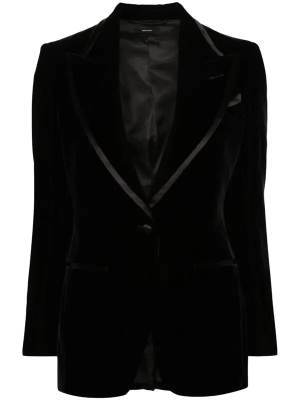 TOM FORD Single-breasted Velvet Blazer