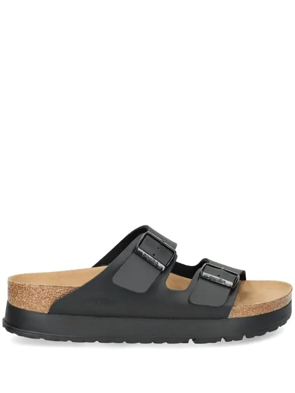 BIRKENSTOCK Arizona 25mm Platform Slides - Black