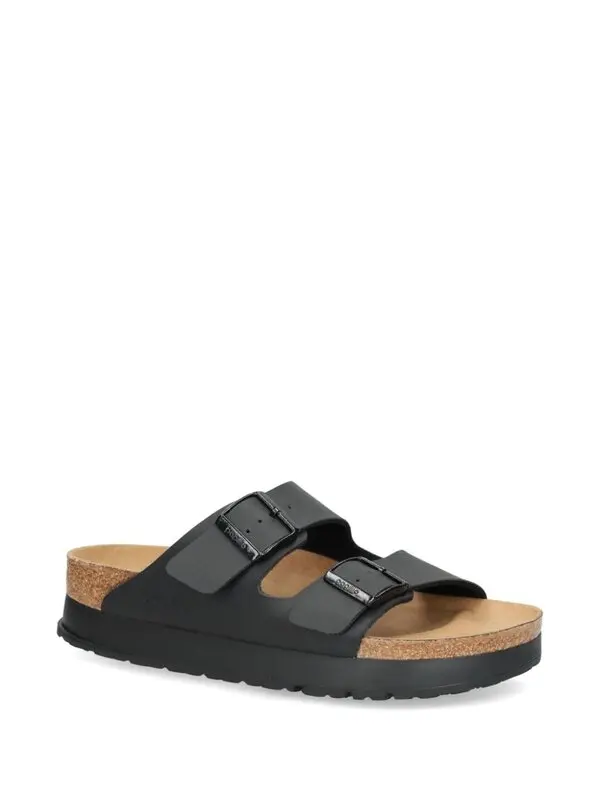BIRKENSTOCK Arizona 25mm Platform Slides - Black