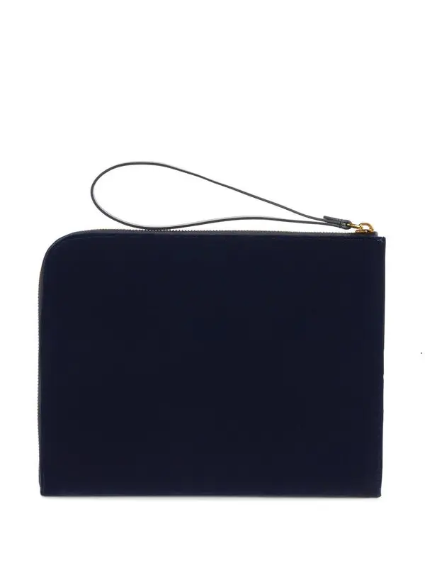 GIUSEPPE ZANOTTI Fabian Logo-plaque Clutch - Blue