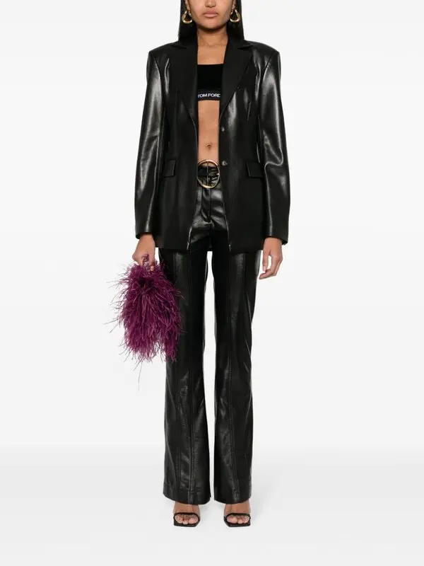 TOM FORD Logo-jacquard Velvet Bralette Top - Black