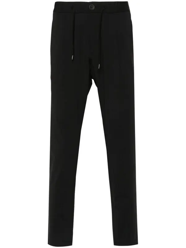 Herno Pleated Tapered Trousers - Black