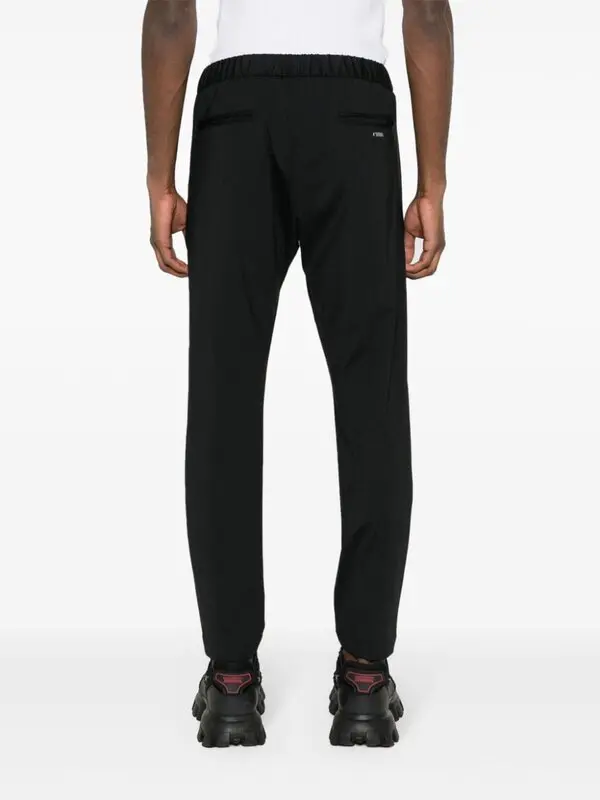 Herno Pleated Tapered Trousers - Black