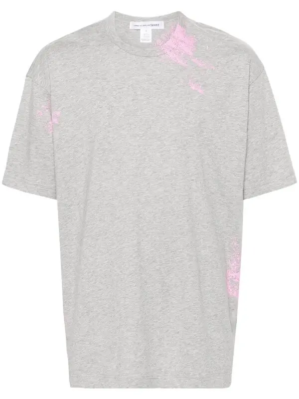 Comme Des Garçons Paint Splatter-detail T-shirt