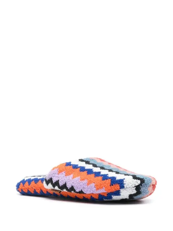 Missoni Zigzag-motif Slippers