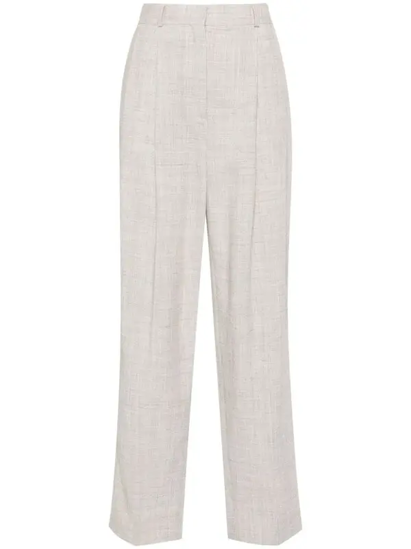 TOTEME Double-pleated Trousers - Neutrals