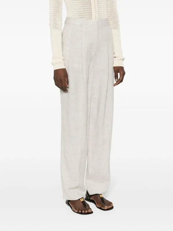 TOTEME Double-pleated Trousers - Neutrals