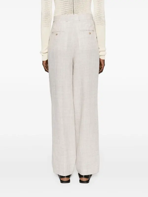 TOTEME Double-pleated Trousers - Neutrals
