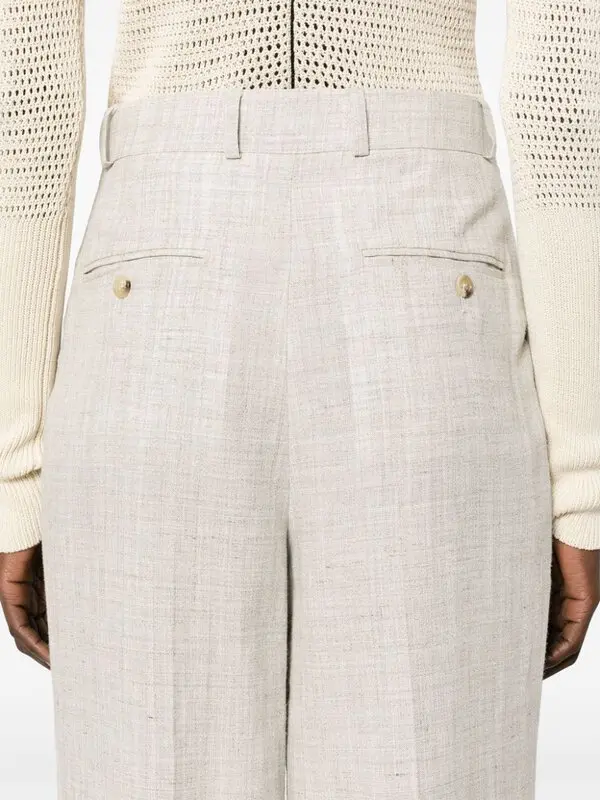 TOTEME Double-pleated Trousers - Neutrals