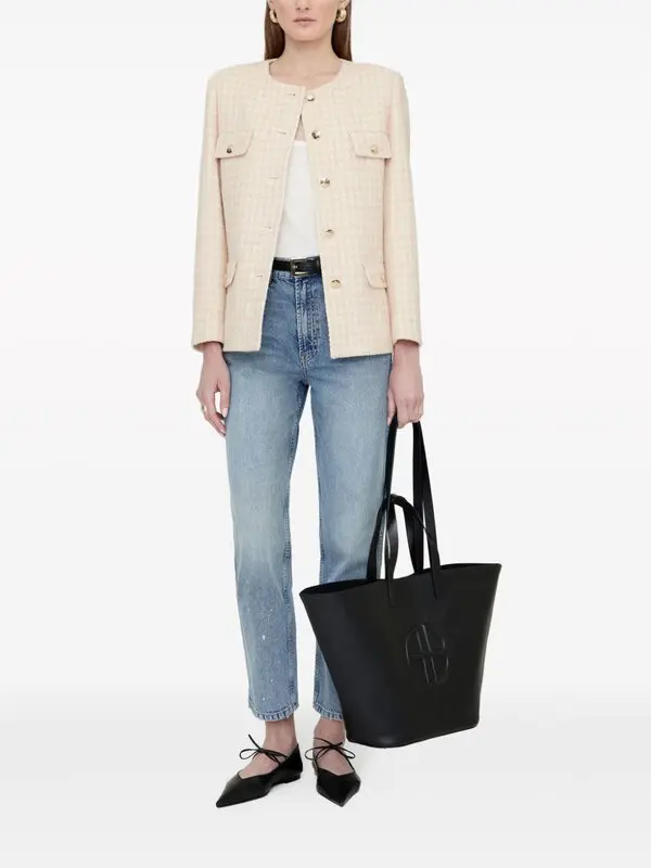 ANINE BING Palermo Leather Tote Bag - Black