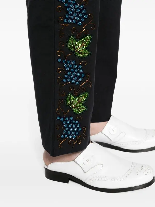 BODE Beaded Concord Embroidered Trousers