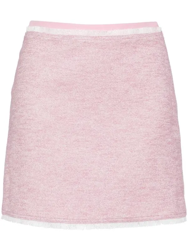 JUUN.J High-waisted Tweed Miniskirt