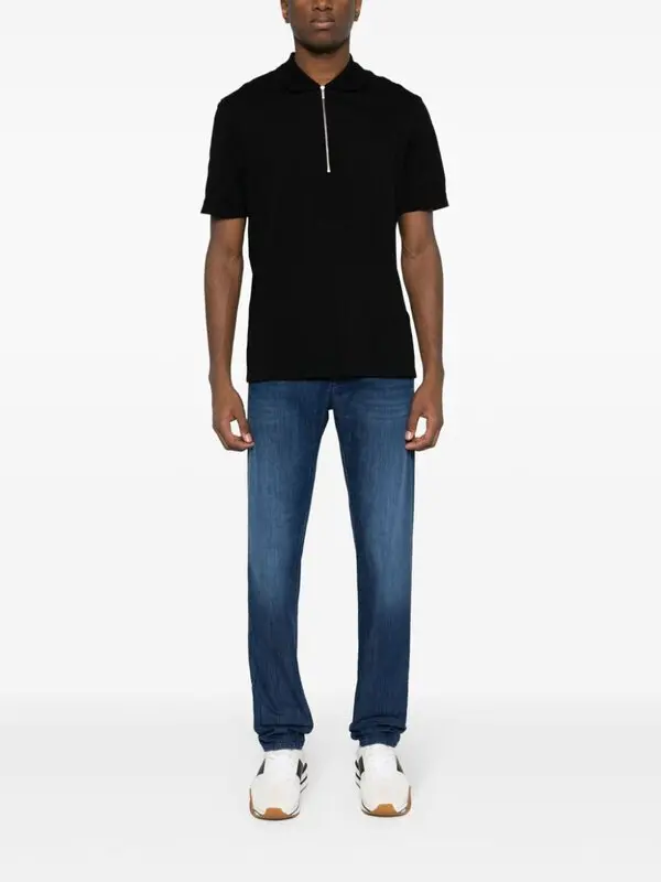 Incotex Logo-patch Tapered Jeans