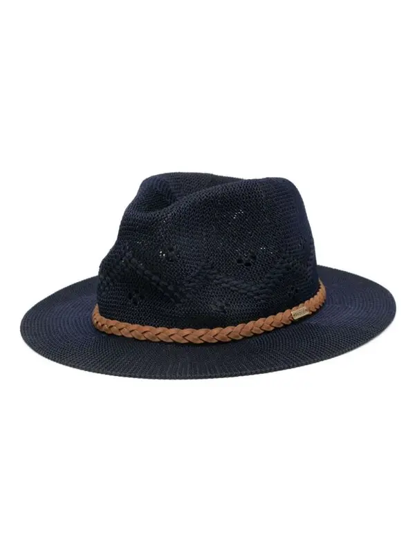 Barbour Flowerdale Crochet-knit Trilby - Blue