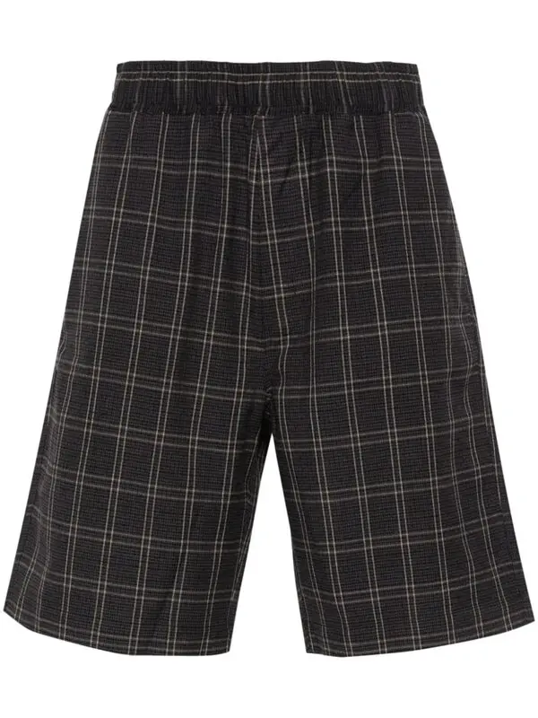 Our Legacy Drape Check Shorts - Blue | Editorialist