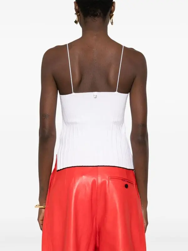 Jacquemus The Pleated Tank Top - White