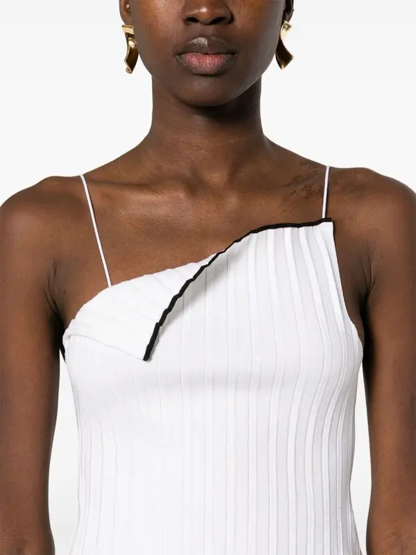 Jacquemus The Pleated Tank Top - White