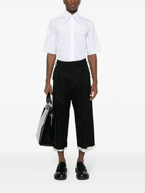 MAISON MARGIELA Poplin Short-sleeved Shirt - White