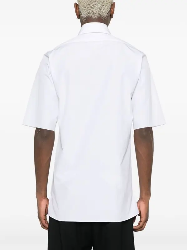 MAISON MARGIELA Poplin Short-sleeved Shirt - White