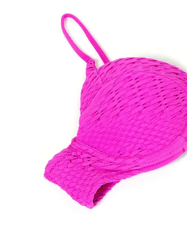 AMIR SLAMA Woven Cut-out Bikini Set