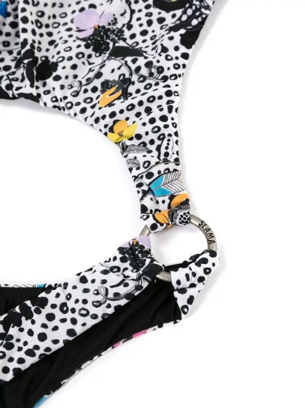 AMIR SLAMA Graphic-print Swimsuit