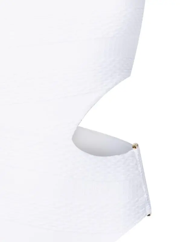 AMIR SLAMA Woven Cut-out One-piece